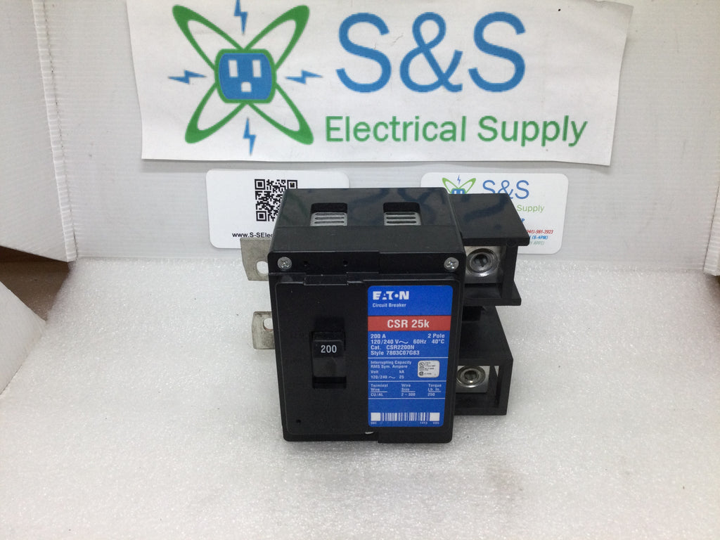 Eaton Cutler Hammer CSR CSR2200N 2 Pole 200 Amp 120/240v Circuit Break