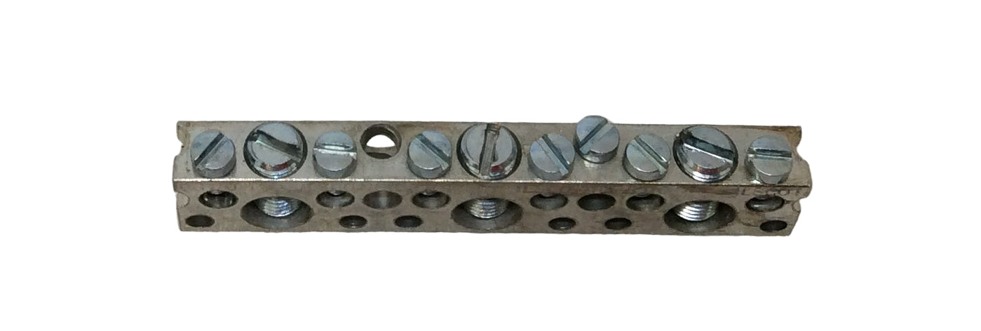 Ilsco N8108 1/0-14 6-14 AL9CU 11 Position Ground Bar
