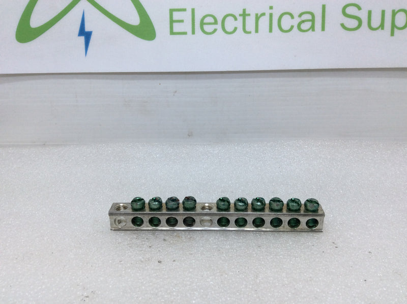 Ilsco NB22 12 Position 4-14 AWG AL9CU Grounding Bar