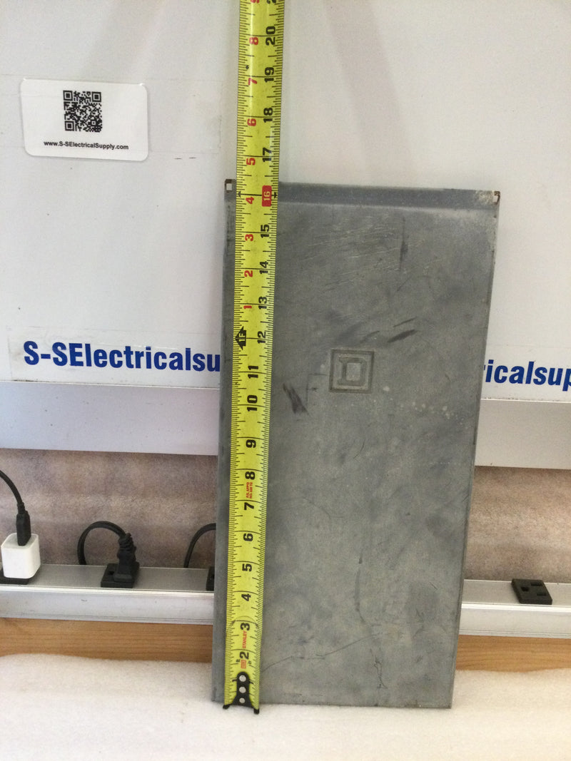 Square D 100 Amp 120/240V 1 Phase 3 Wire Type 3R Panel Cover 16 1/2" x