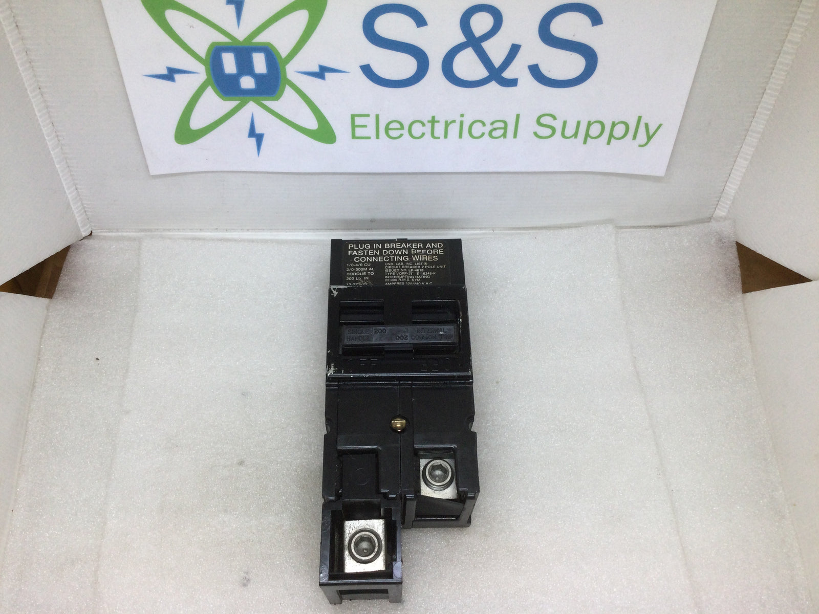 Zinsco QFP2T/VQFP-2T/QFP2200T 200 Amp 2-Pole 240V Circuit Breaker