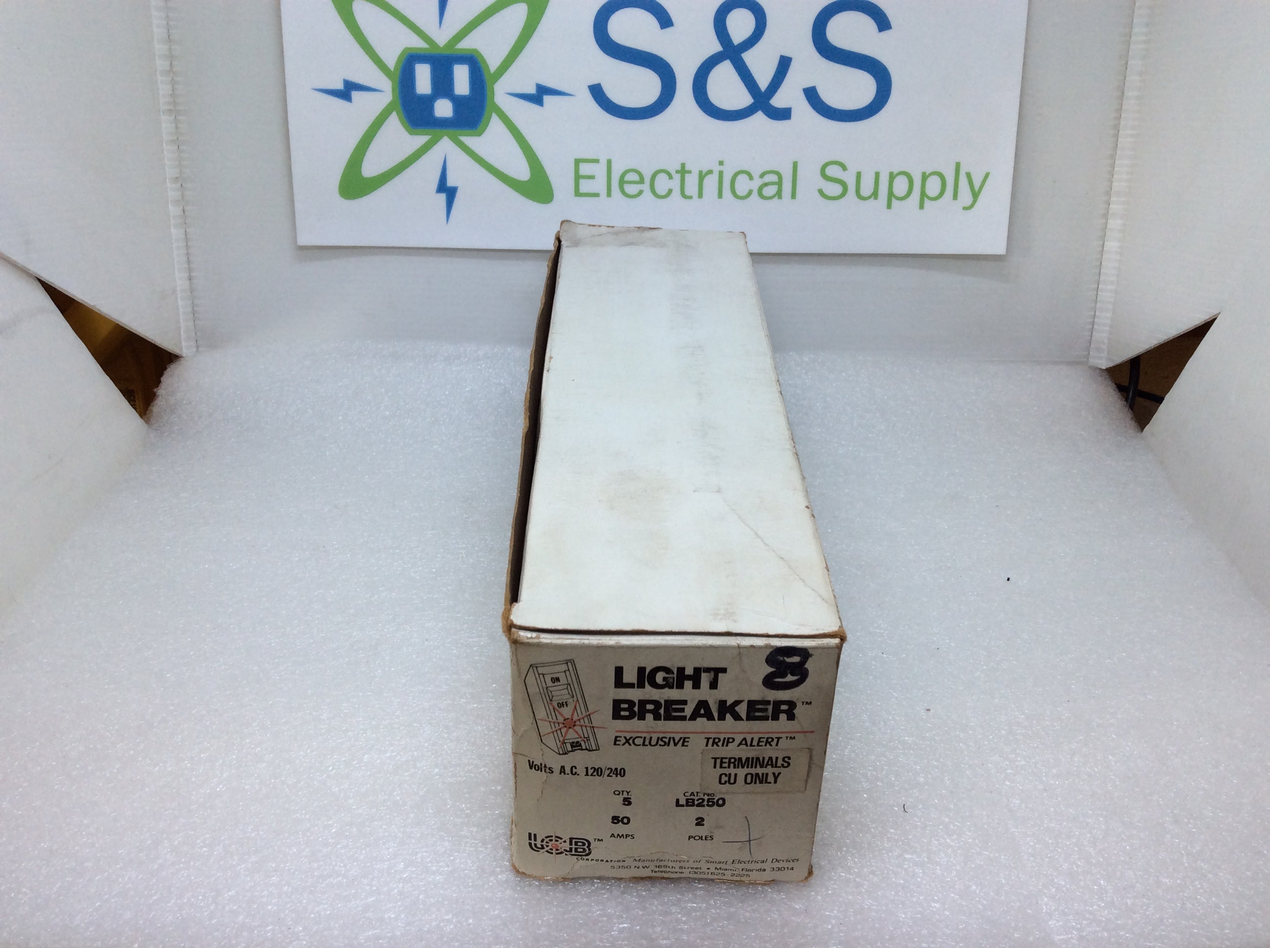 LCB Light Breaker LB250 2 Pole 50A 120/240VAC Type BR/BJ/Q/QP/THQL/THQ