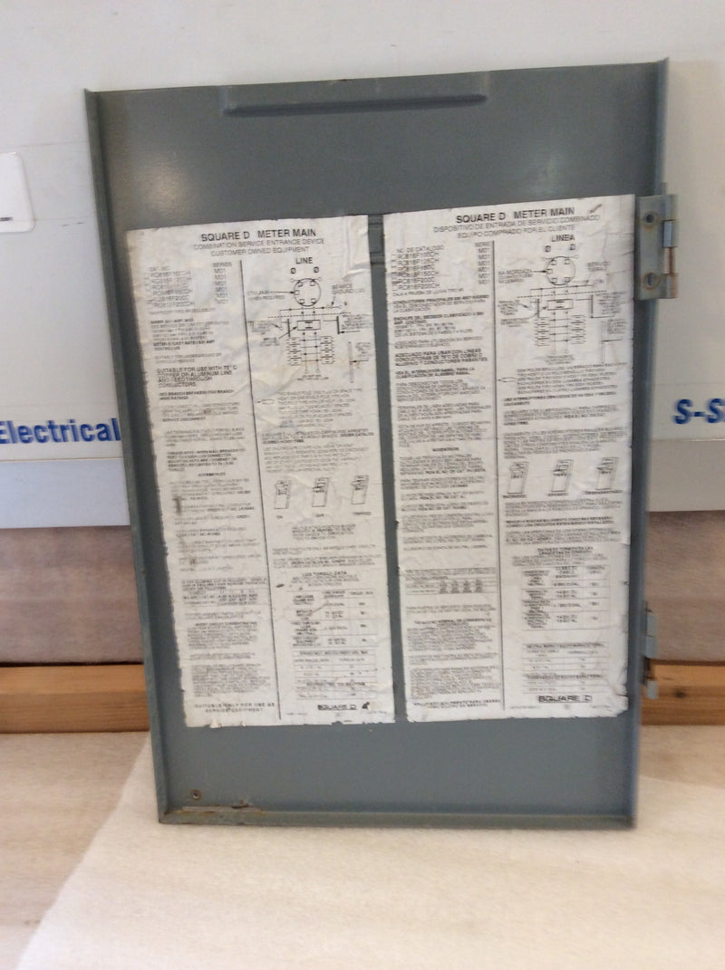 Square D RC816F200C 200 Amp 120/240V 1 Phase 3 Wire Type 3R HINGED DOO