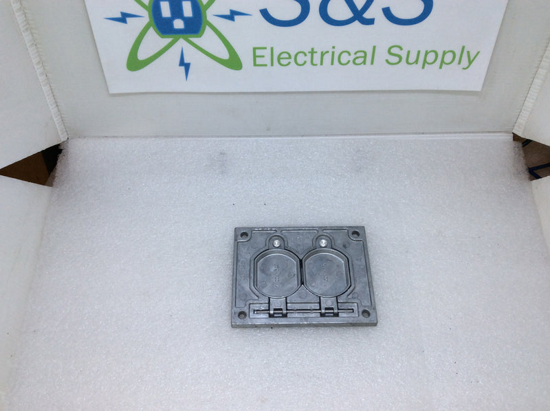 Walker 828R-TCAL Locking Aluminum Duplex Receptacle Cover (New Open Bo