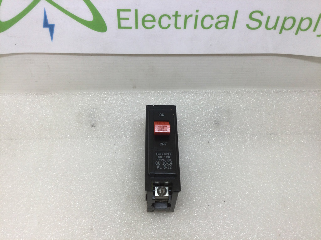 Westinghouse/Bryant BR120 Single Pole 20A 120/240VAC Type BR Circuit B