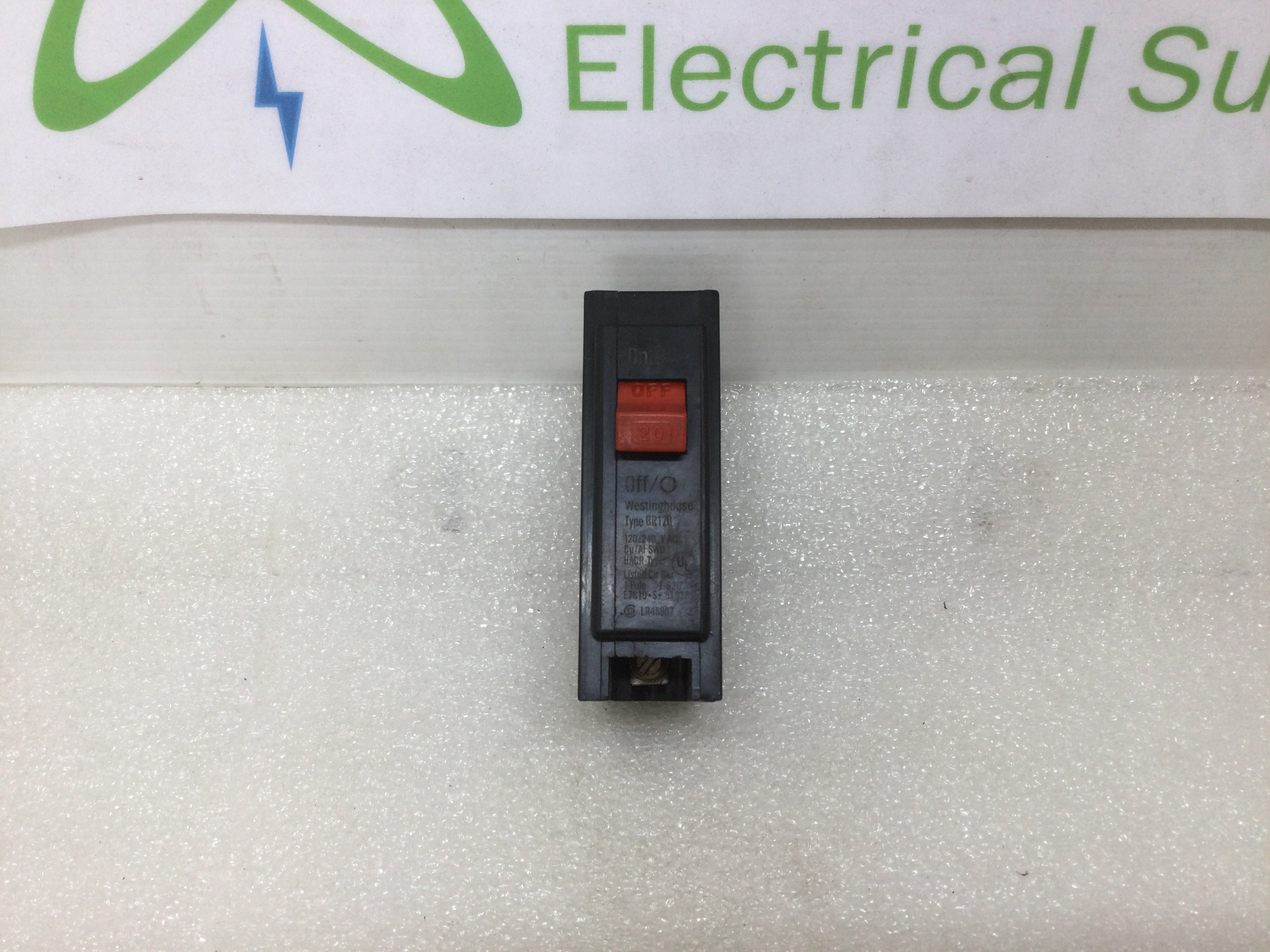 Westinghouse BR120 Single Pole 20A 120/240VAC Type BR Circuit Breaker