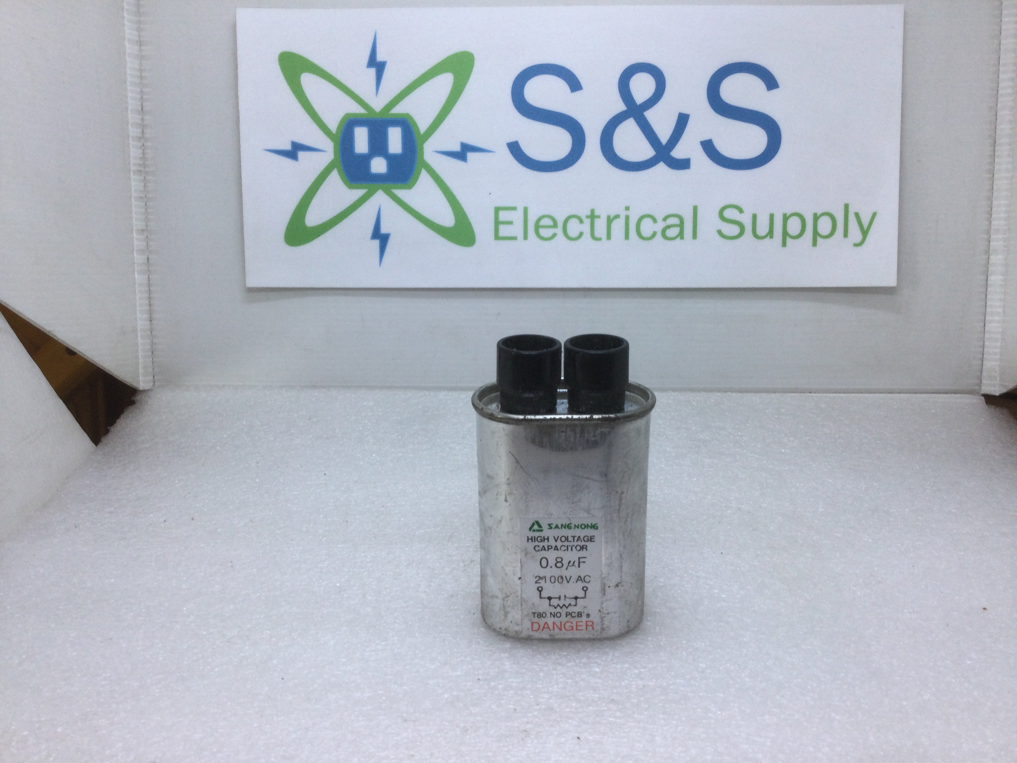 Sangnong High Voltage Microwave Capacitor 0.8uF 2100V/AC T80 No PCB's