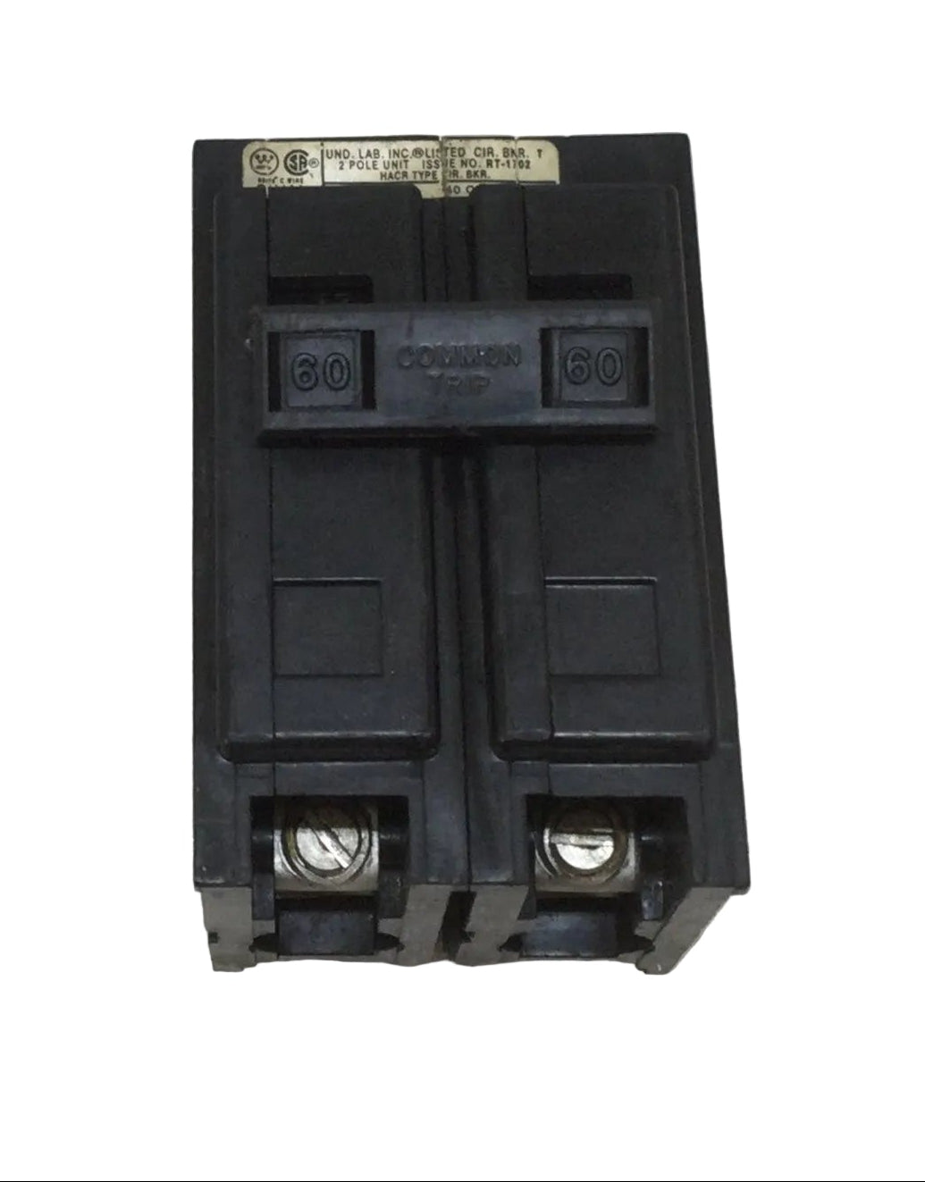 Cutler Hammer/Westinghouse BAB2060 BA260 60A 2-Pole 120/240VAC Circuit