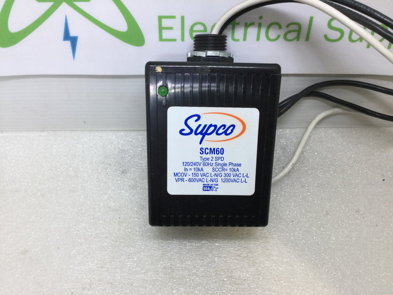 Supco SCM60 Surge Protector 120/240V 60Hz Single Phase Type 2 SPD