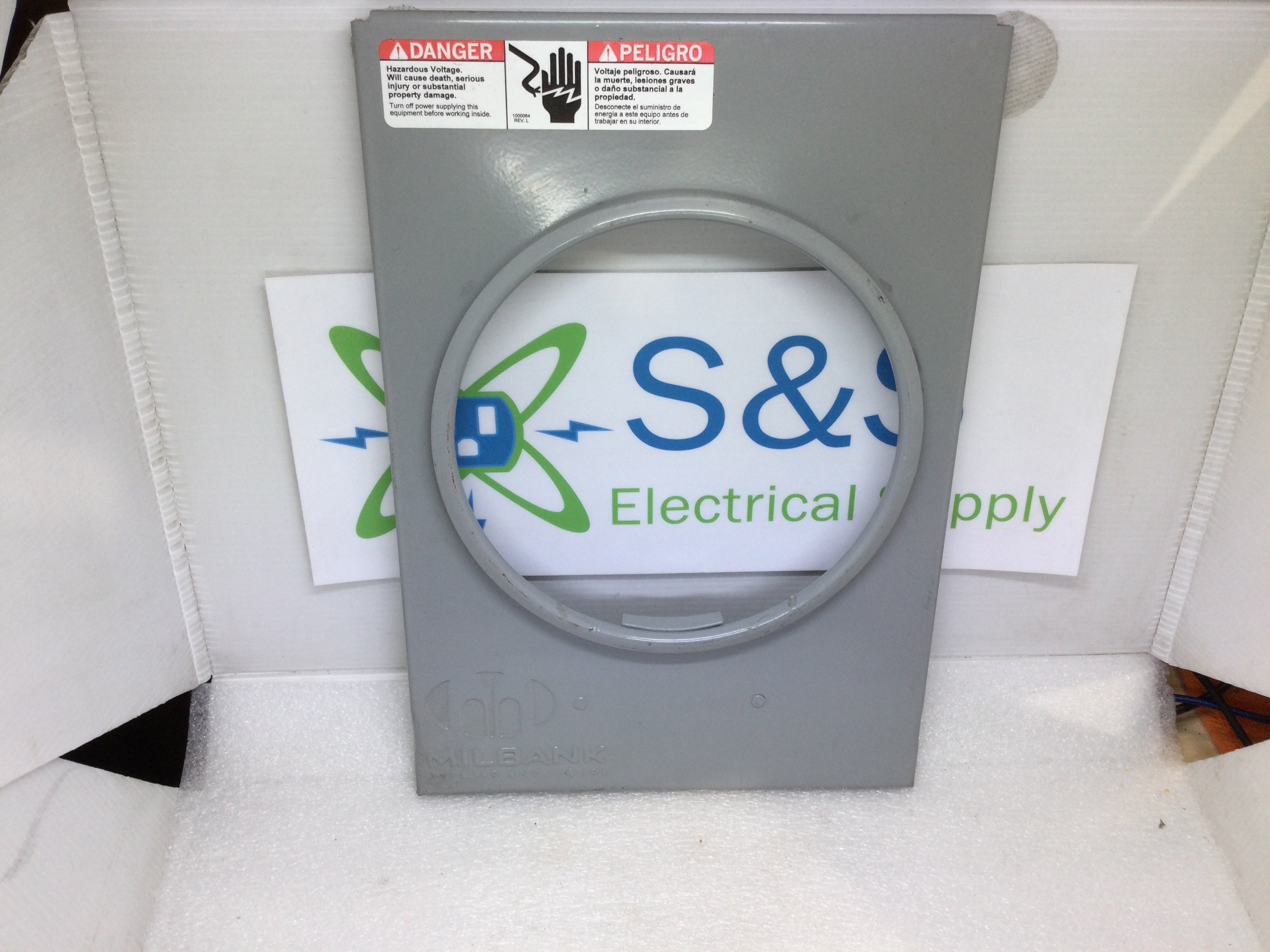 Milbank Ring Type Meter Cover with Back Latch Type 3R Enclosure 11.5"