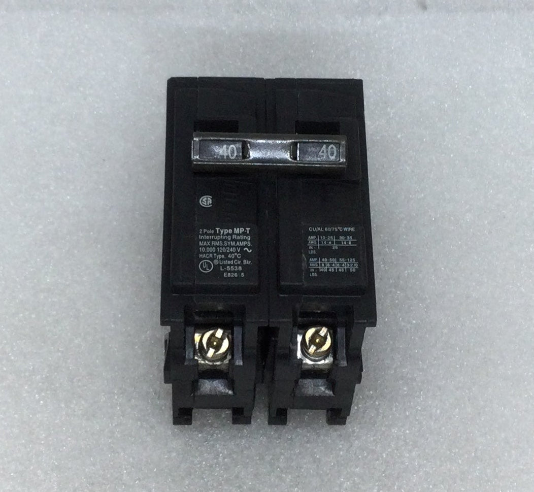 Murray MP240 2 Pole 40 Amp 120/240vac MP-T Circuit Breaker