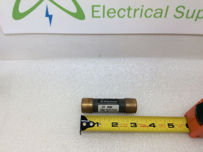 GE 60 Amp One Time Fuse Class H 250V or Less