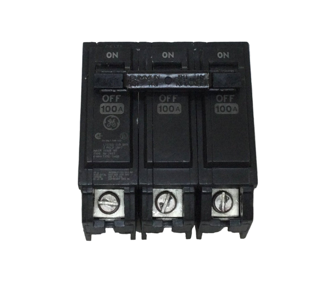 GE General Electric THQB32100 100 Amp 3 Pole 240V Type THQB Circuit Br