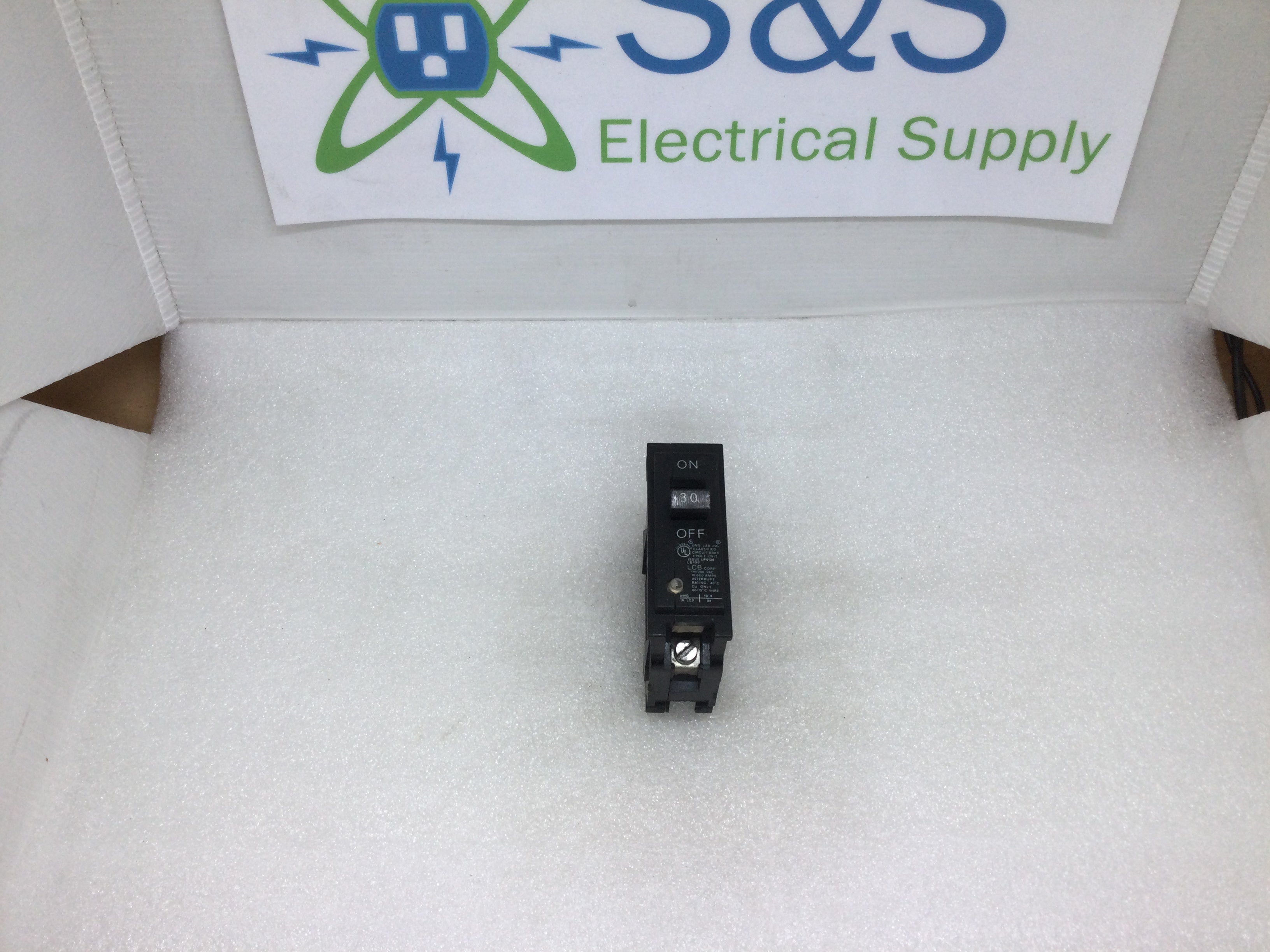 LCB LB130 Single Pole 30 Amp 120/240v "Trip & Light Breaker" Type LCB