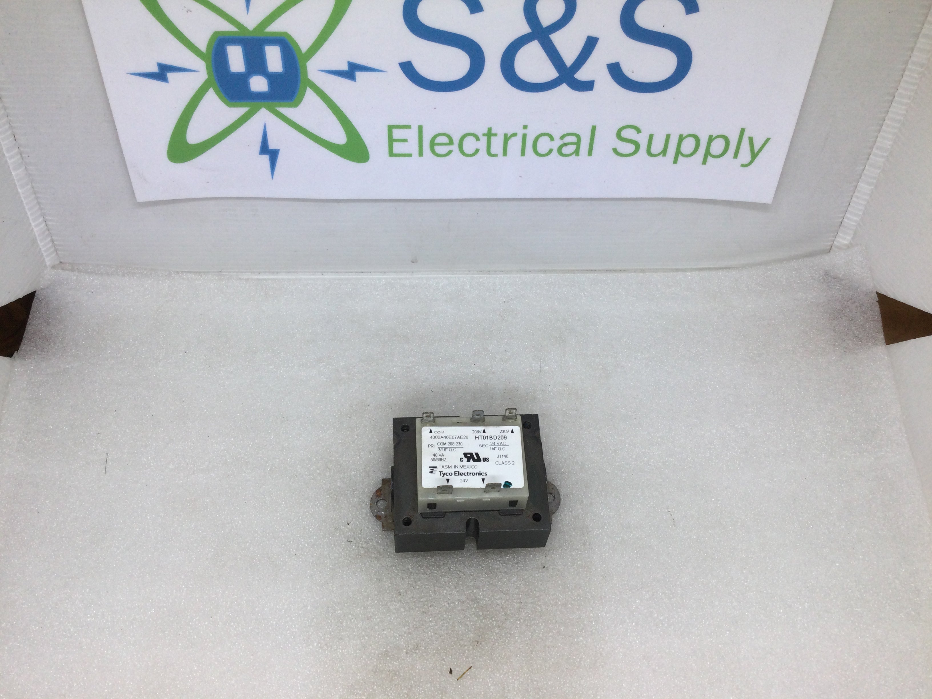 Tyco Electronics HT01BD209 Primary: 208/230v Secondary: 24vac 40va 50/